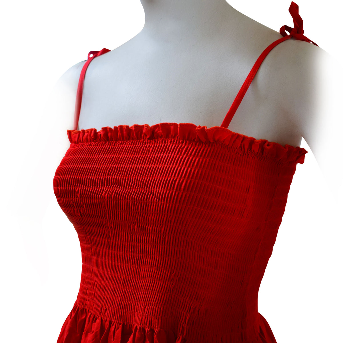 Favant Sunset Border Women's Long Smocked Tube Dress Premium Material